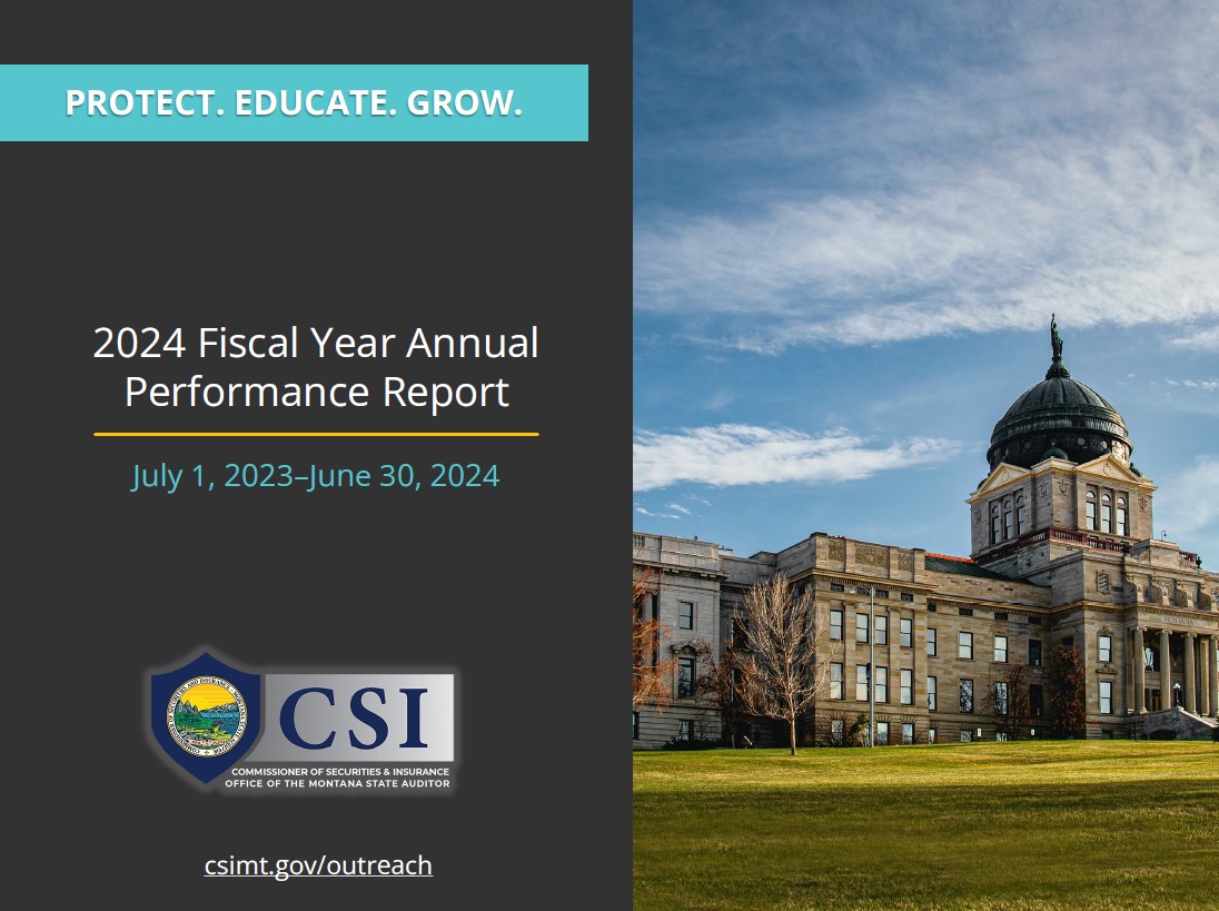 Outreach - Montana Commissioner of Securities and Insurance